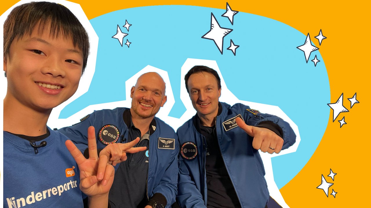 Yan trifft Alexander Gerst und Matthias Maurer - logo!